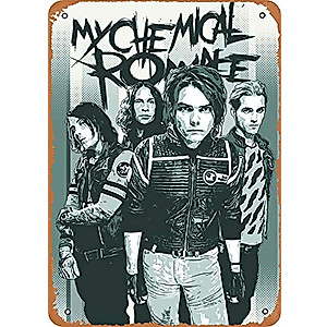 EICOCO Musician Band Artwork My Chemical Romance Poster Plaque Poster Metal Tin Sign 8" x 12" Vintage Retro Wall Decor