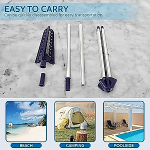 Laundry Drying Rack Foldable 59 Inch Clothes Drying Rack, 3 Rotatable Arms & 4 Sturdy Legs, Folding Clothes Racks for Hanging Clothes in Small Areas (Dark Blue)