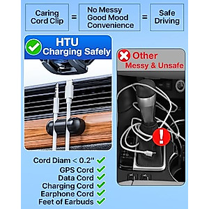【Military-Grade】Car Phone Holder,【Strongest & Longest Steel-Hook】Car Vent Mount, Handsfree 360° Adjustable Automobile Cradle Air Clip Stand for iPhone 15 14 13 12 Pro Max Samsung Universal, Black