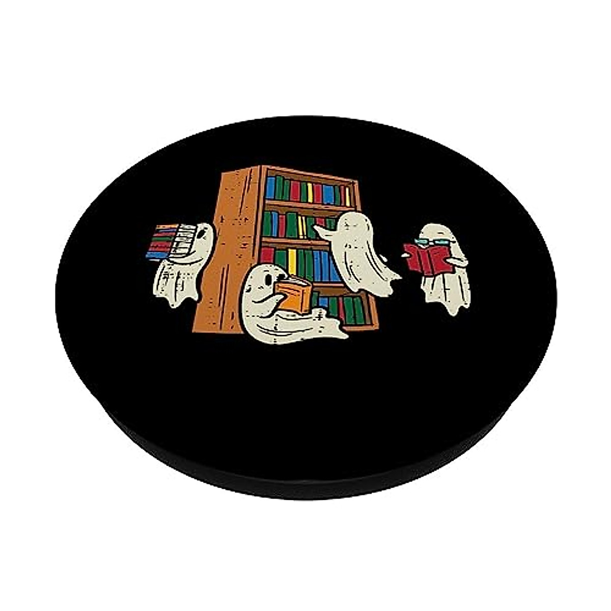 Ghosts Reading Books Teacher Halloween Librarian Book Lover PopSockets Standard PopGrip
