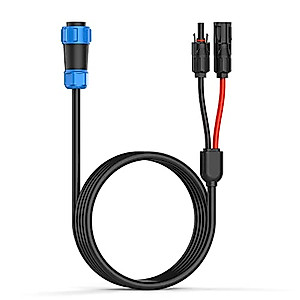 SolarEnz Solar Connectors to 2 Pin Power Industrial Circular Connector Adapter Connect Solar Panel Charge Portable Power StationCompatible with AC200MAX 8Ft/2.5M