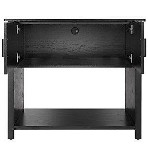 TOLEAD Aquarium Stand with Cabinet, 40-50 Gallon Fish Tank Stand, Turtle Reptile Terrariums Stand, Metal Frame 990 Pounds Load Capacity, 18.9" D x 36.6" W x 32" H