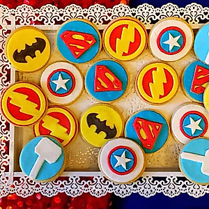 Anyana 4pcs set Super Hero Batman Superman cartoon Cookie impression Cutter pastry stamp biscuit mold Sugarcraft Cake Decoration