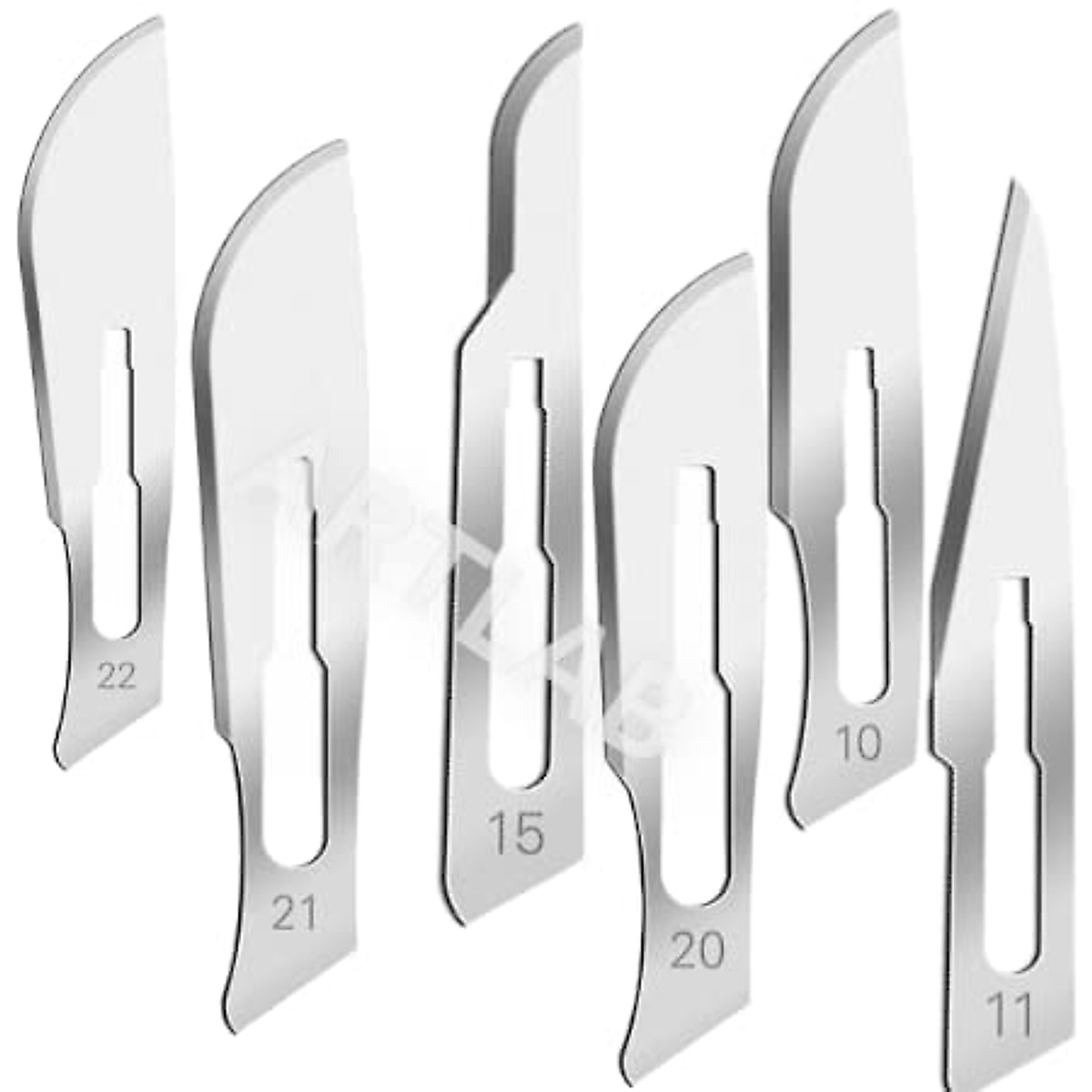 120 STERILE SCALPEL HANDLE BLADES #10#11#15#20# 21#22 +2 FREE Scalpel handle #3 and #4 Suitable for Dermaplaning, Crafts, for Biology Lab Anatomy, Practicing Cutting, Sculpting, Repairing