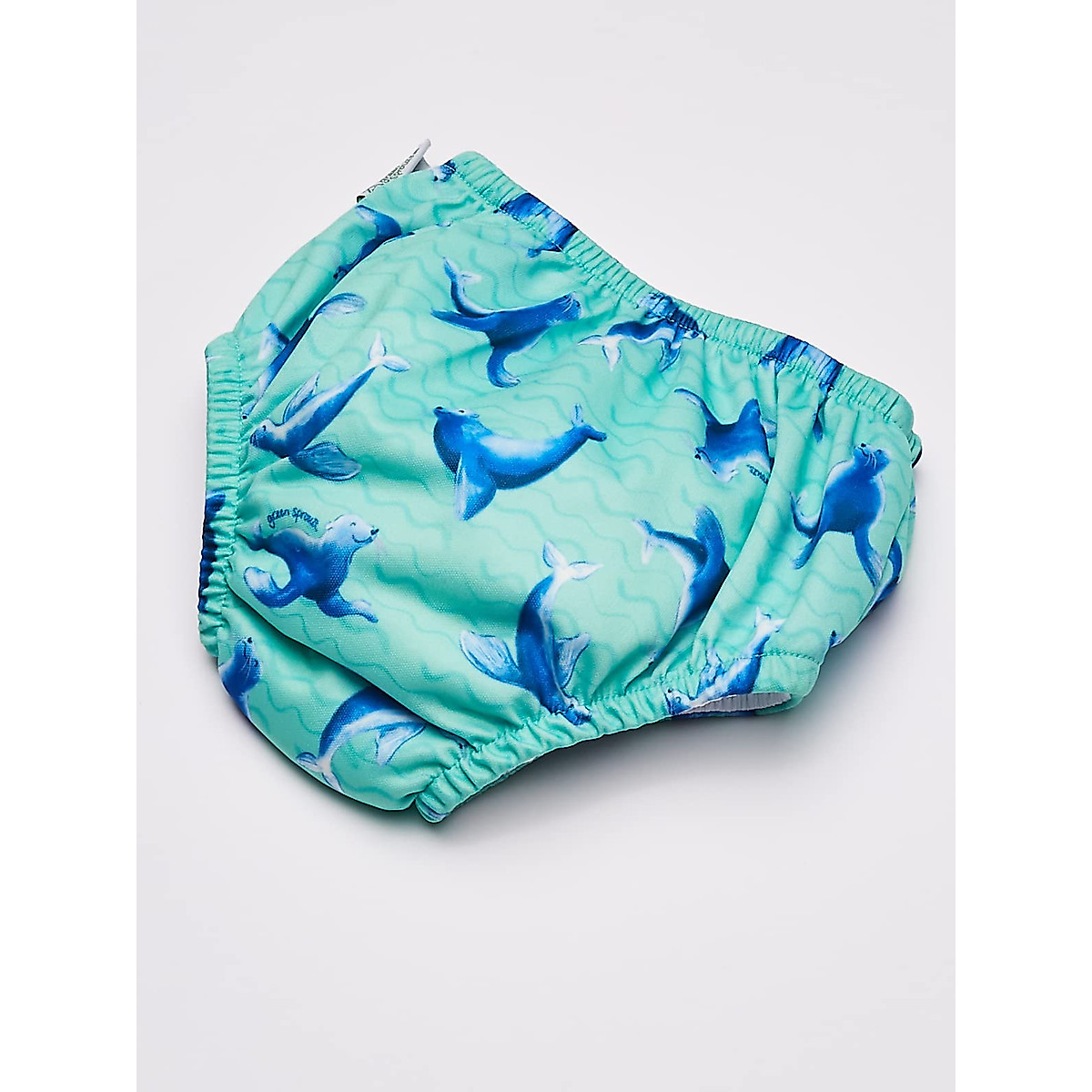 i Play Boys Reusable Absorbent Baby Swim Diapers Seafoam Sea Lions 4T