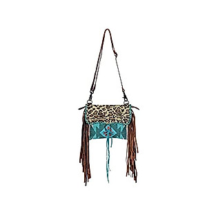 Myra Bag Drizzle Small Crossbody Leopard Aqua
