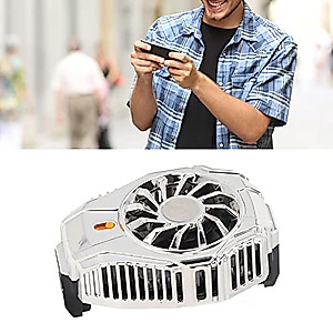 ENZZ Mobile Phone, Anti Slip Phone Semiconductor Noise Reduction Small ABS Silicone for Electronic Sports for Game Lover (Silver)