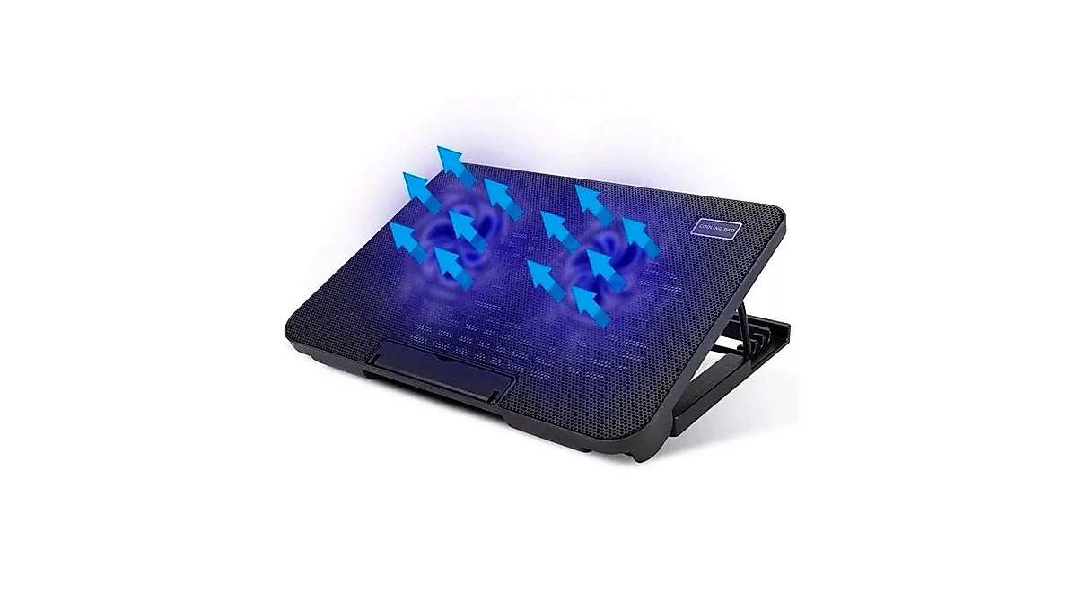 High-Speed Laptop Cooler Pad - Dual Fan USB Powered