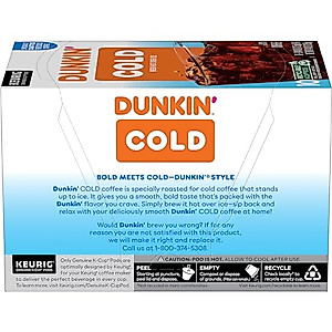 Dunkin' Cold, 10 Keurig K-Cup Pods