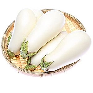 Unique Eggplant Seeds for Planting, Casper White - 1 g 200+ Seeds - Non-GMO, Heirloom Egg Plant Seeds - Home Garden Vegetable White Eggplant Seeds - Sealed in a Beautiful Mylar Package
