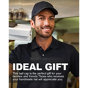 Zylioo XXL Oversized Ball Cap,Large High Crown Dad Cap for Big Heads,Structured Baseball Hats Adjustable 23.5"-25.2" Black