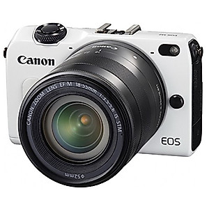Canon Mirror-Less SLR Camera EOS M2 Triple Lens kit (White) EF-M18-55mm F3.5-5.6 is STM EF-M22mm F2 STM EF-M11-22mm F4-5.6 is STM Comes EOSM2WH-TLK [International Version, No Warranty]