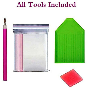 DIY 5D Diamond Painting Kits for Adults,Full Drill Embroidery Paint with Diamond for Home Wall Decor 12X16 Inch