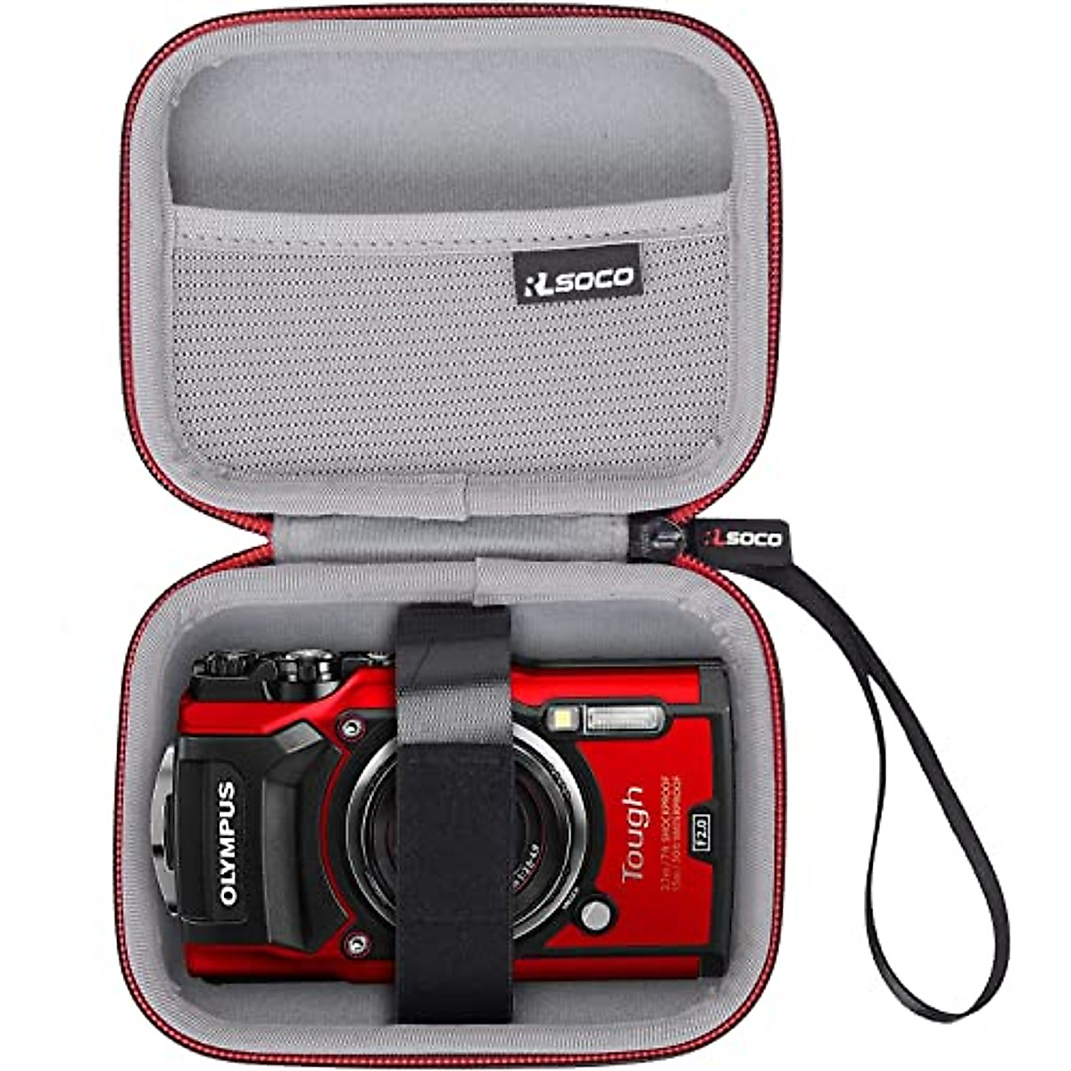 RLSOCO Hard Case for Digital Camera OMSYSTEM Tough TG-7/TG-6/TG-5/TG-4 Waterproof Camera/AbergBest 21 Mega/Canon PowerShot ELPH 190 /Sony DSCW830/Sony DSCW800 / Kodak Pixpro Digital Camera and more