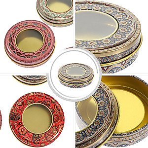 JOINPAYA Pill Case Purse: Medicinal Storage Cans Sealed Saffron Jars Iron Canisters for Travel Portable Storage Boho Vintage 2.75in 10pcs