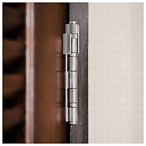 Nuk3y Door Saver 3 III Hinge Pin Stop for Residential Doors Fits All 3" to 4-1/2" Hinges (Satin Nickel)