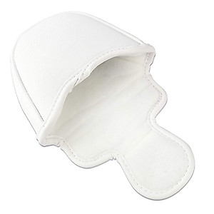 Myartte Eagle Golf Head Cover Mallet Putter Cover Magnetic Closure Fit All Heel Shafted Putter (White Eagle)
