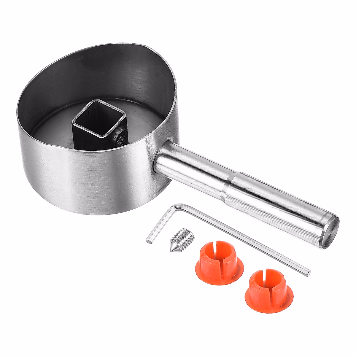 uxcell Single Lever Faucet Handle for 35mm Cartridge, Stainless Steel Faucet Handle Replacement for Kitchen Bathroom Shower, 3.5"x1.7", Silver