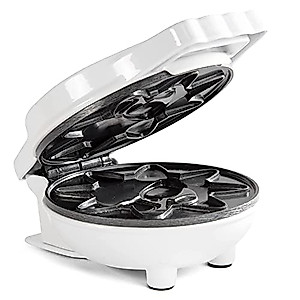 Rise and Shine Mini Sun Waffle Maker for Easter Morning- Personal-Sized 4" Sunshine Smile Individual Waffles for Kids, Adults- Cute NonStick Electric Waffler Iron- Easter Basket Stuffer Breakfast Gift