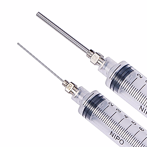 BENECREAT 16PCS 1.5 Inch Stainless Steel Dispensing Needle Tip Blunt Syringe Needle with Luer Lock for Refilling Glue Syringes, 10/12/14/16/18/20/22/24G