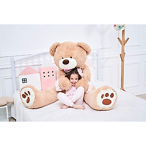 IKASA Giant Teddy Bear Plush Toy Stuffed Animals (Brown, 63 inches)