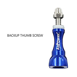 AxPower 360 Degree Swivel Arm for GoPro 3 4 5 6 7 8 Aluminum Alloy Rotary Ball Adapter Pivot Mount Extension Accessories for Campark ACT76 AKASO EK7000 Apeman Sport Camera