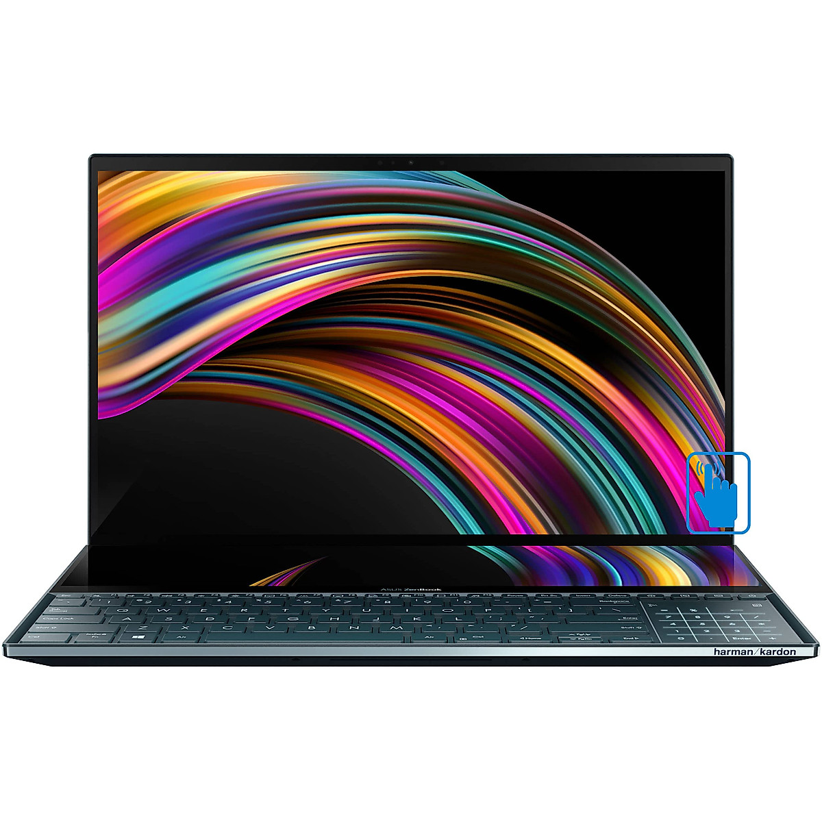 ASUS ZenBook Pro Duo Gaming & Business Laptop (Intel i9-9980HK 8-Core, 32GB RAM, 2TB m.2 SATA SSD, RTX 2060, 15.6" 60Hz Touch 4K Ultra HD (3840x2160), WiFi, Bluetooth, Win 10 Pro) (Renewed)