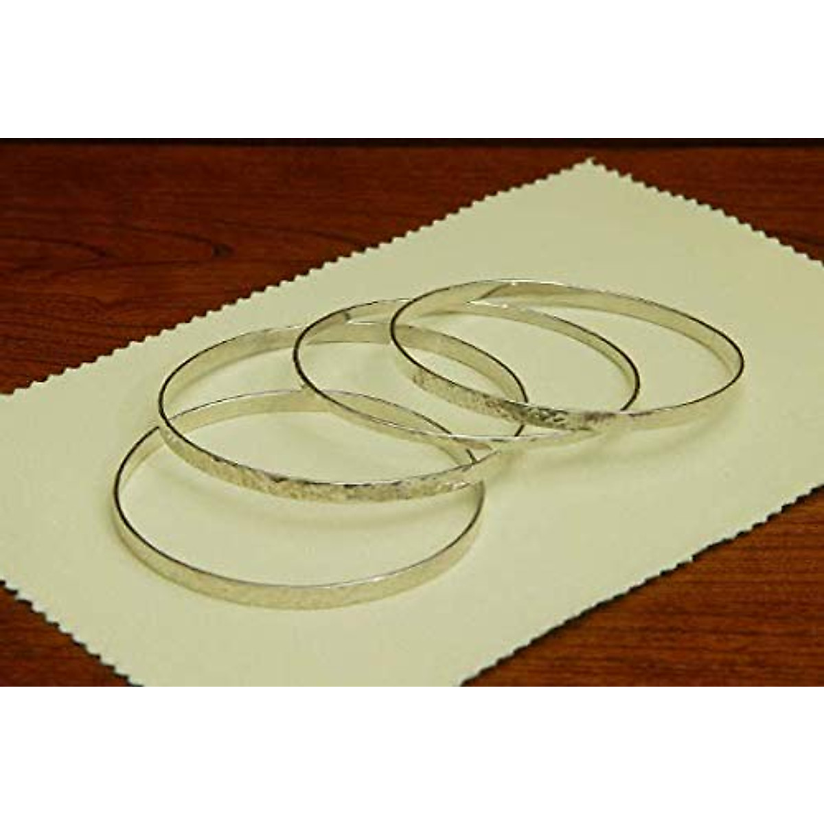 Sunshine Polishing Cloth for Sterling Silver, Gold, Brass and Copper Jewelry. Size: 7.75" X 5"