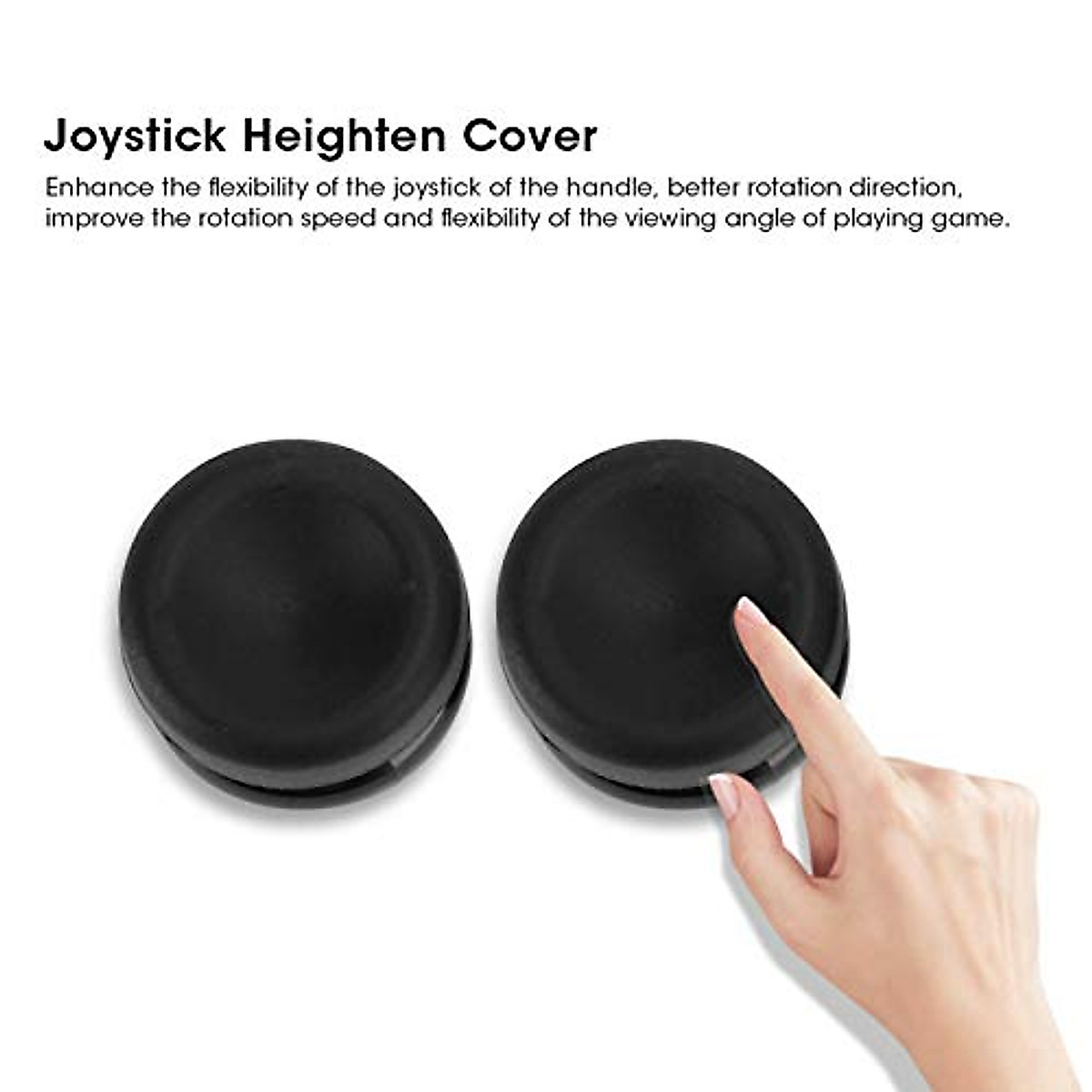 Shipenophy Joystick Cover, Joystick Heighten Case 5Set Replacement Accessory Safe and Reliable for Game Machine Gamepad