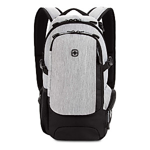 SwissGear 3598 Backpack Narrow Daypack, Light Grey/Heather, 18-Inch
