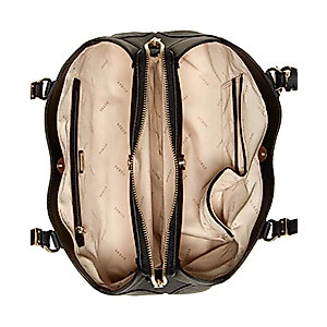 GUESS womens Satchel, Satchel Shoulder Bag, Black, One Size US