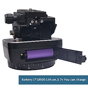 Mcoplus YT-1000 Remote Control Pan Tilt Head, Automatic Motorized Rotating Panoramic Head for Smartphones/DSLR Cameras/Action Cameras (Limited Weight Under 1kg)