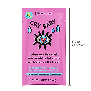 MANE CLUB Cry Baby Deep Conditioner, cruelty free, vegan, no sulfates or parabens — Pack of 2