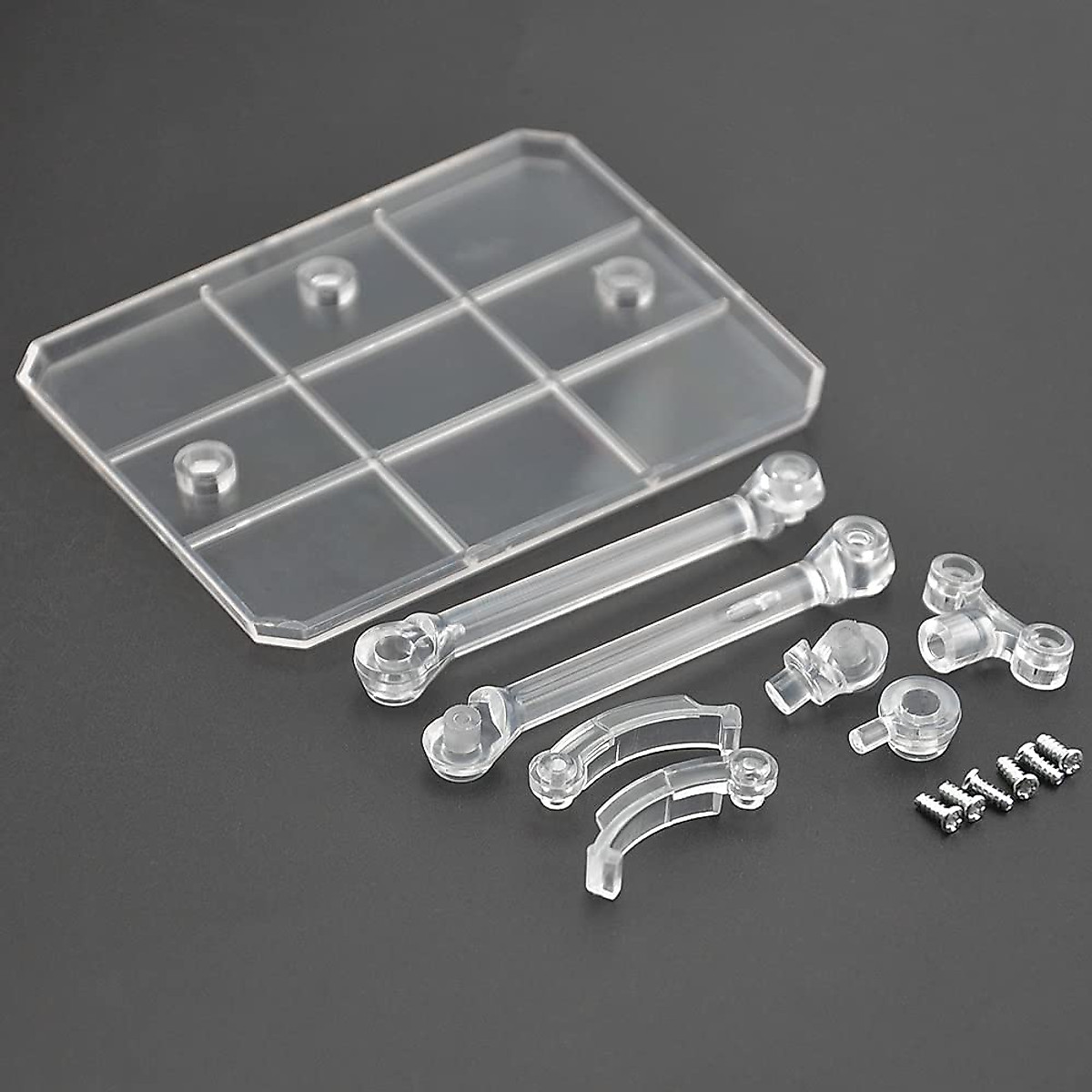 XINMEIWEN 10Pcs Action Figure Stand Kits Flexible Action Base Holder for Gundam Action Figures DIY Model Kits (White)