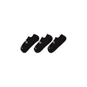 Nike Everyday Plus Cushioned Footie Socks Black | White Large