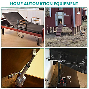 ECO-WORTHY Heavy Duty 330lbs/1500N Solar Tracker Linear Actuator Multi-Functions with Mounting Brackets (12V, 4") IP54 Waterproof Linear Motion Actuator