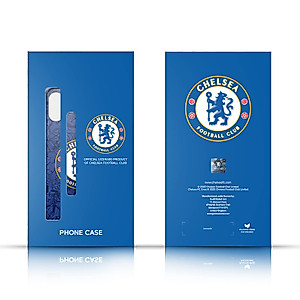 Head Case Designs Officially Licensed Chelsea Football Club White Marble Crest Hybrid Case Compatible with Apple iPhone 15