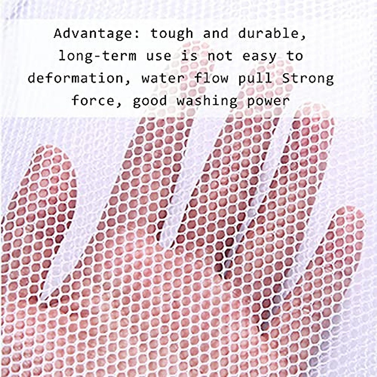 ACTTGGJ Set of 4 Heavy Duty Large ＆ Small Mesh Laundry Bags with Drawstring Mesh Wash Bags for Laundry，Durable Delicates Travel Organizer Bag for Washing Machine，Baby Washer Bag，Socks Bag (Coarse Mesh)