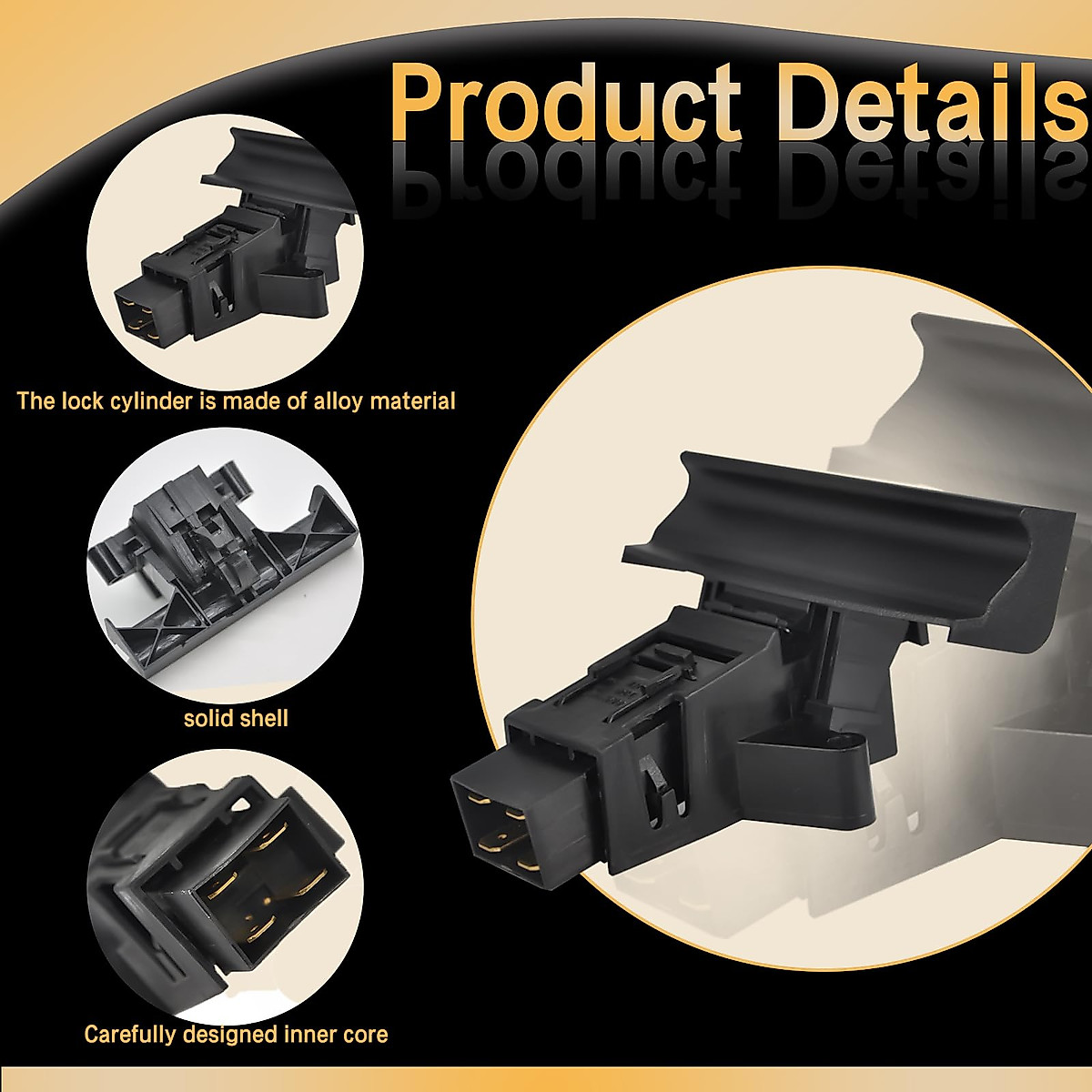 New Upgrade Dishwasher Door Latch 5304517280 Compatible with Frigidaire Door Latch Accessories Replacement Model 5304517280 5304500348 5304517278 5304500345