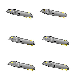 Stanley 10-499 6 in. Quick Change Retractable Utility Knife 6-Pack