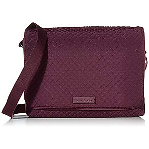 Vera Bradley Women's Microfiber Turnabout Crossbody Purse, Indiana Rose, One Size