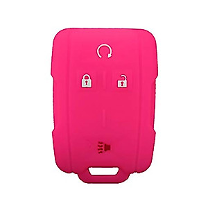 KAWIHEN Silicone Key Fob Cover Protector Fit for 2014 2015 2016 2017 Chevrolet Chevy Silverado Colorado Tahoe Suburban Gmc Yukon Sierra 13577770 2288148 M3N-32337100