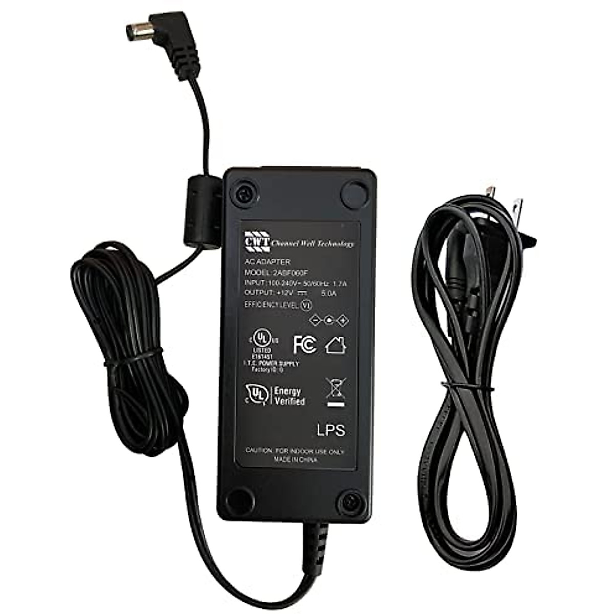 Original CWT 12V UL AC/DC Adapter Compatible with Zebra ZQ500 ZQ510 ZQ520 ZQ521 ZQ 500 510 Printer ZQ52-AUE0000-00 ZQ52-AUE0010-00 FSP FSP050-DBCD1 P1026943-2 9NA0501609 12VDC 4A 4.16A 48W 50W Power