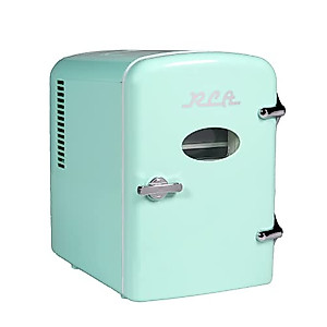 RCA RMIS129-MINT Mini Fridge, Mint, 0.15 cubic feet & RMIS129-YELLOW Mini Fridge, Yellow, 0.3 Cubic Feet