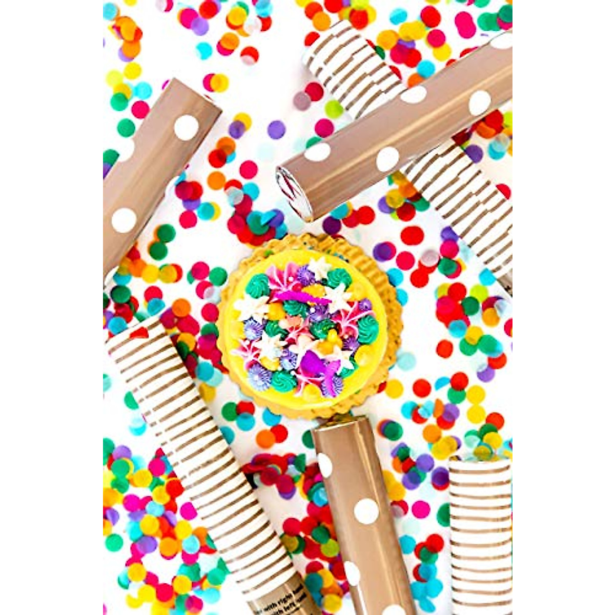 Peachy Party Poppers Confetti Cannons, Modern Biodegradable Wedding Confetti Cannon, Confetti Poppers for Send Off, Wedding, New Years Eve, Party Supplies