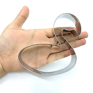 LILIAO Flamingo Float Cookie Cutter - 3.8 x 3.9 inches - Stainless Steel