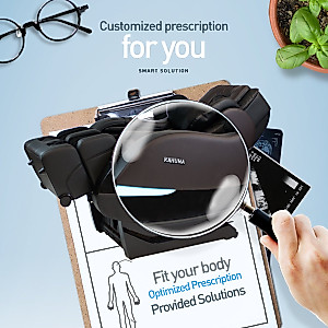 Kahuna Massage Chair SM-7300 Dark Brown/Black for Premium Quality Comfort and Relaxation at Home- Top Performance-Total 9 Auto Programs Including 4 Special Programs with SL-Track Rollers