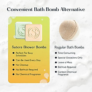 Sutera 12 Pack Natural Shower Steamers for Women and Men - Gift of Slow Dissolving Bath Bombs Brings Real Aromatherapy Spa Experience by Premium Essential Oils (Energize Invigorate Set)
