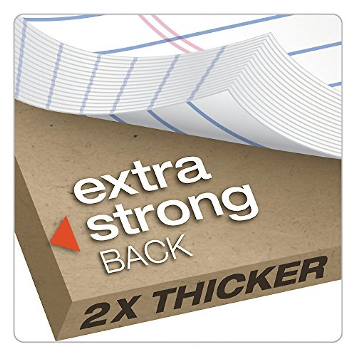 Ampad Evidence Dual-Pad Notepad 8-1/2" x 11-3/4", Legal Ruled, White, 100 Sheets/Pad