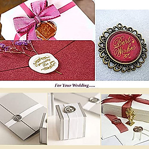 YIPLED Sealing Wax Kit, 728 Pcs Wax Seal Stamp Kit with 24 Color Wax Seal Beads, 2 Pens, Wax Seal Warmer, Wax Stamp Spoon and Candles for Gift & Envelope Sealing, Wedding Invitation